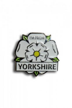 Yorkshire Enamel Pin Badge - I'm From Yorkshire White Rose