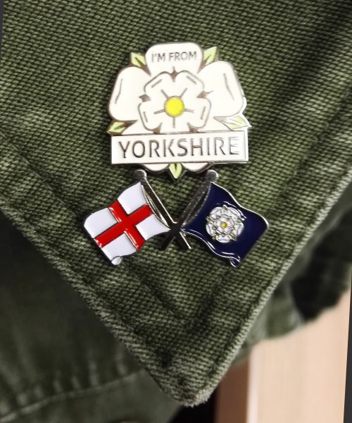 Yorkshire Enamel Pin Badge - I'm From Yorkshire White Rose